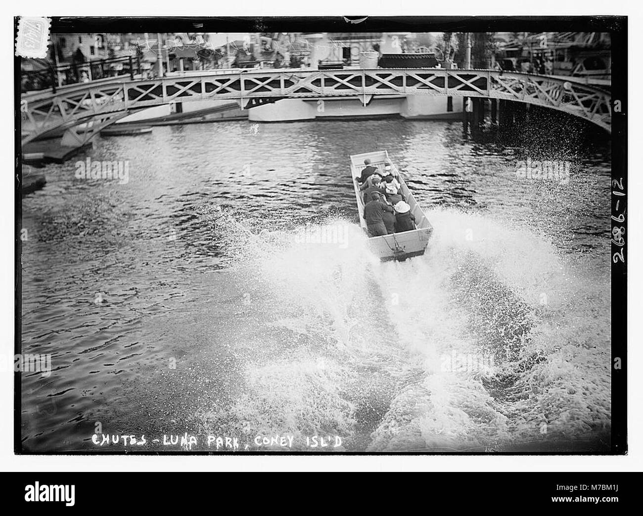 A scene from Luna Park, Coney Island, featuring the popular 'Chutes ...