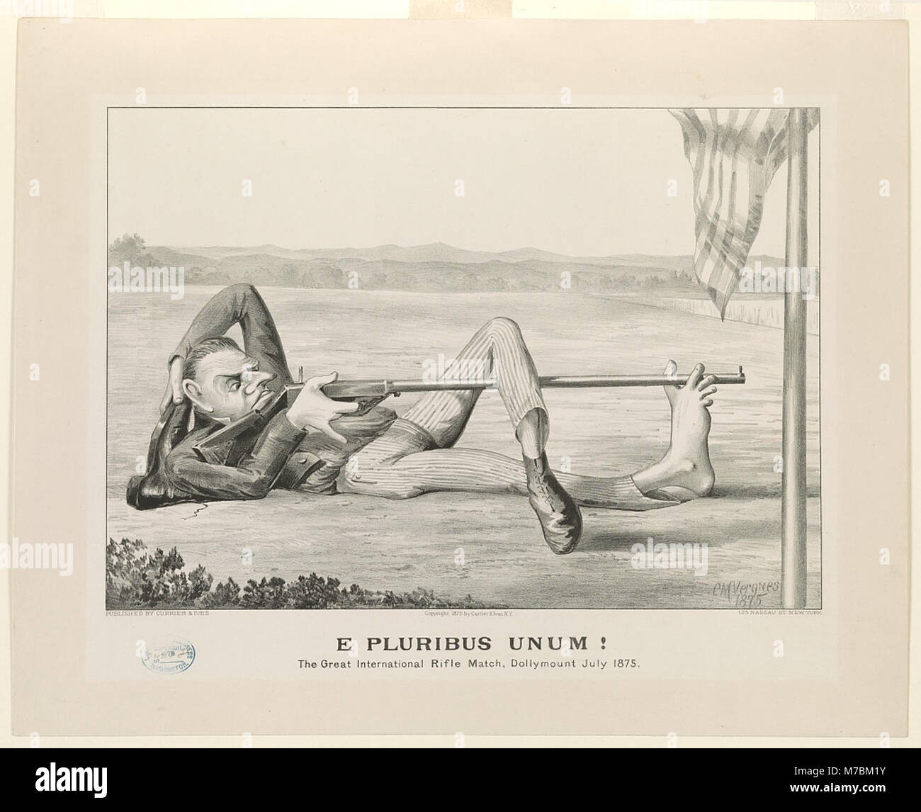 This image commemorates the great international rifle match held in ...