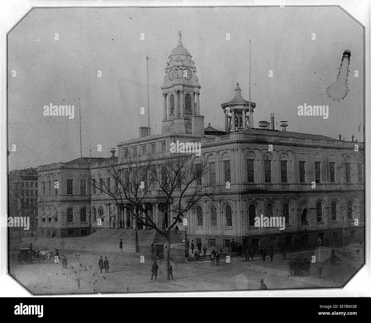 A photograph of New York City's City Hall, an iconic example of ...
