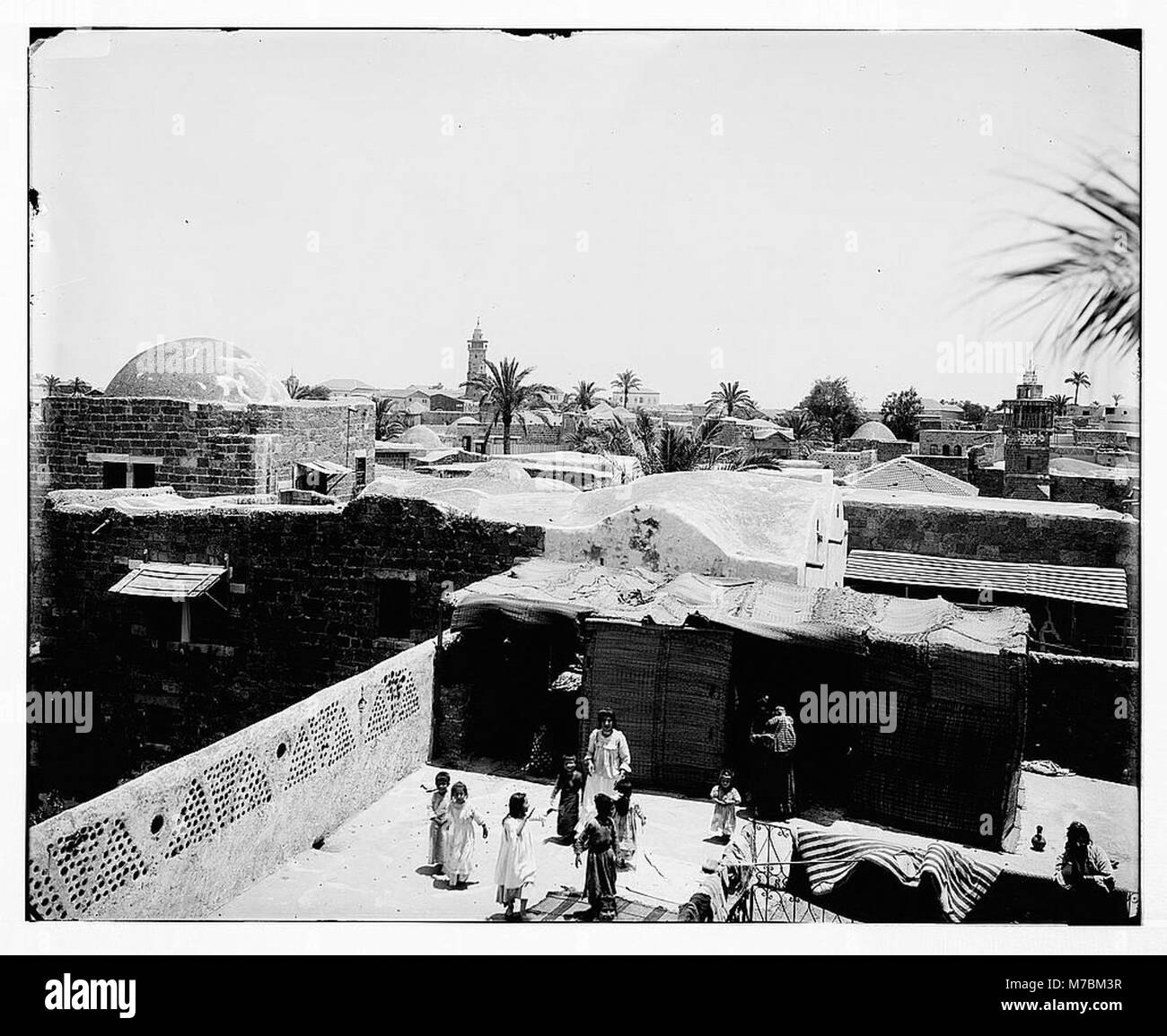 The city of Gaza is shown in this image, reflecting its urban landscape ...