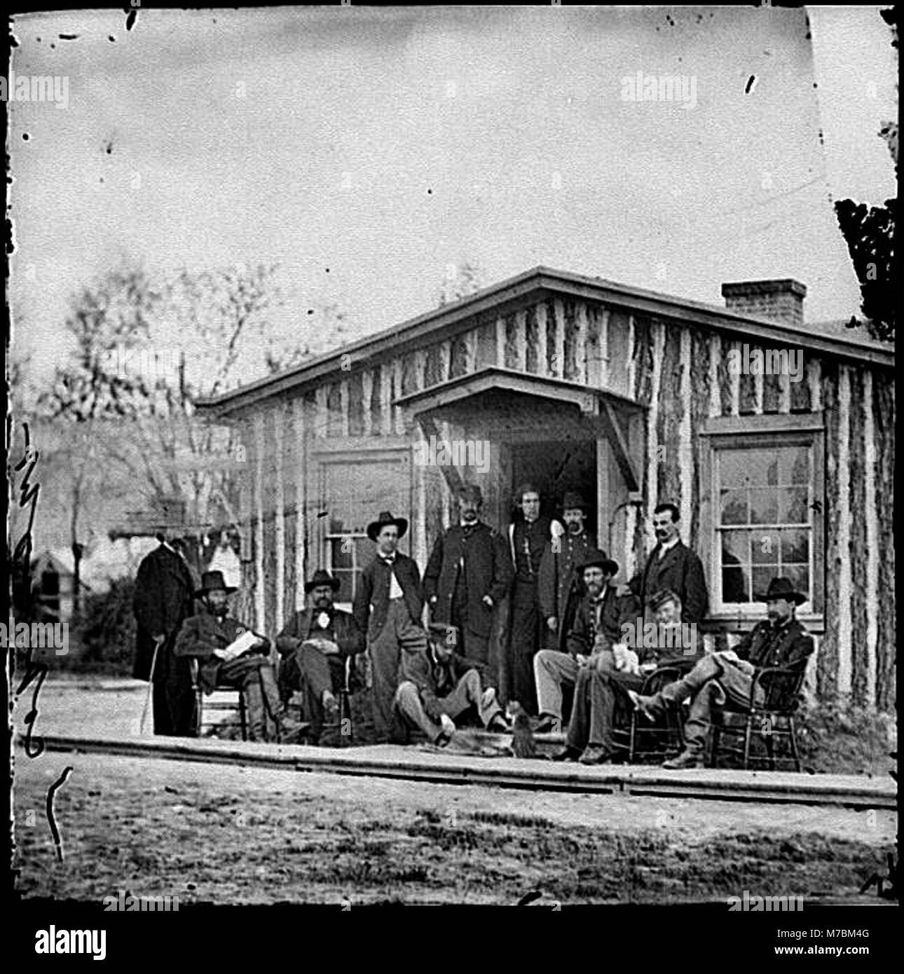 The image depicts members of General Ulysses S. Grant's staff at City ...
