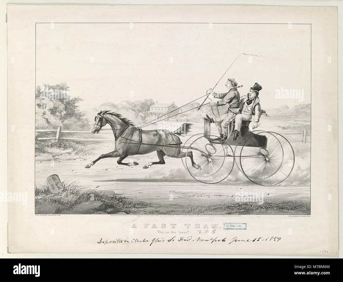 A photograph of a fast team named 'Out on the Loose,' capturing their ...