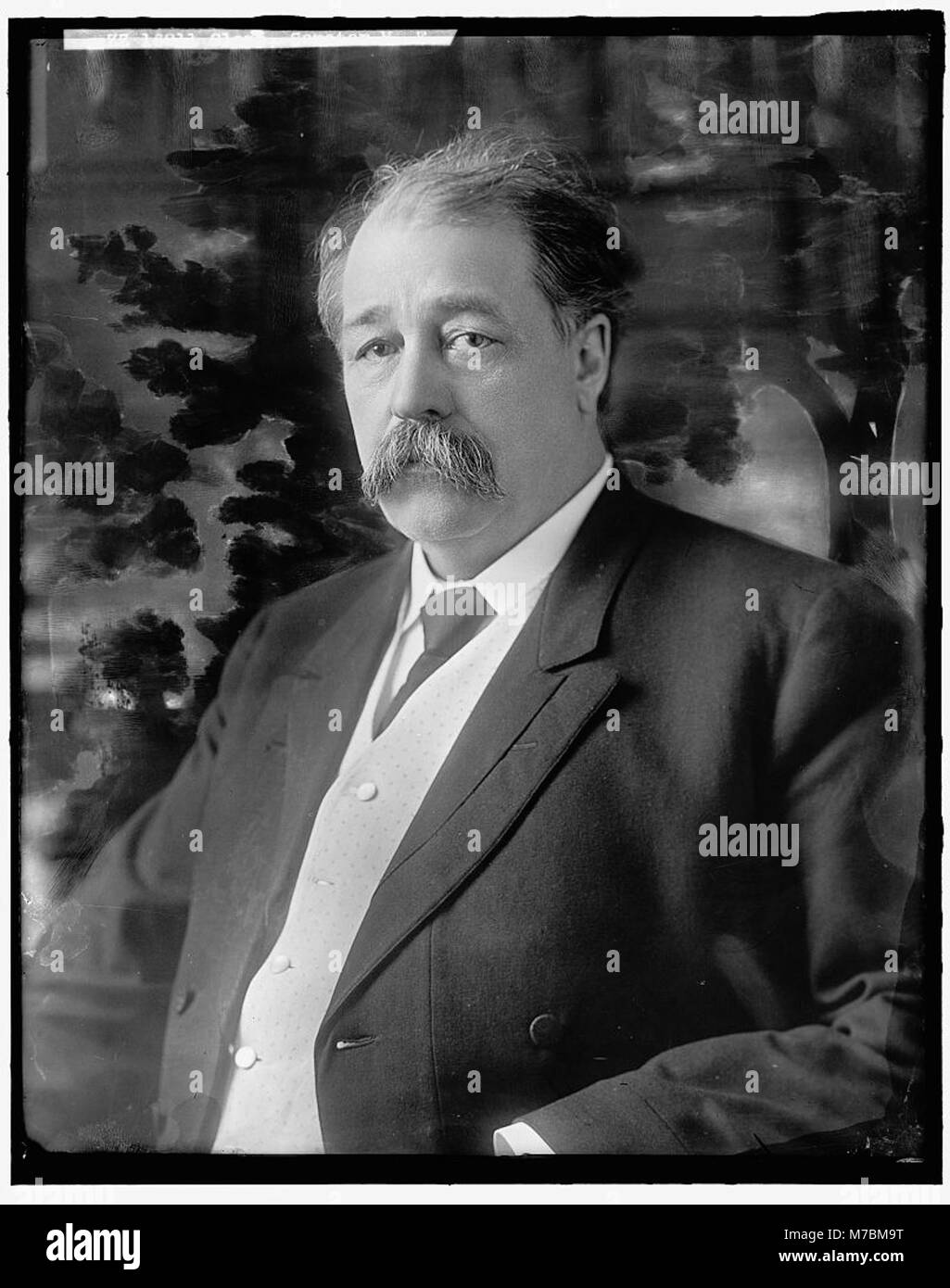 M.E. Clapp, an American senator, is captured in this formal portrait ...