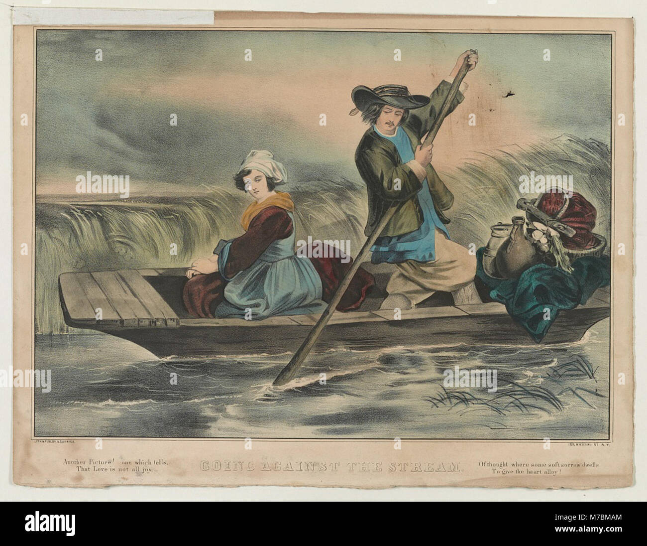 A metaphorical photograph illustrating the concept of 'going against ...