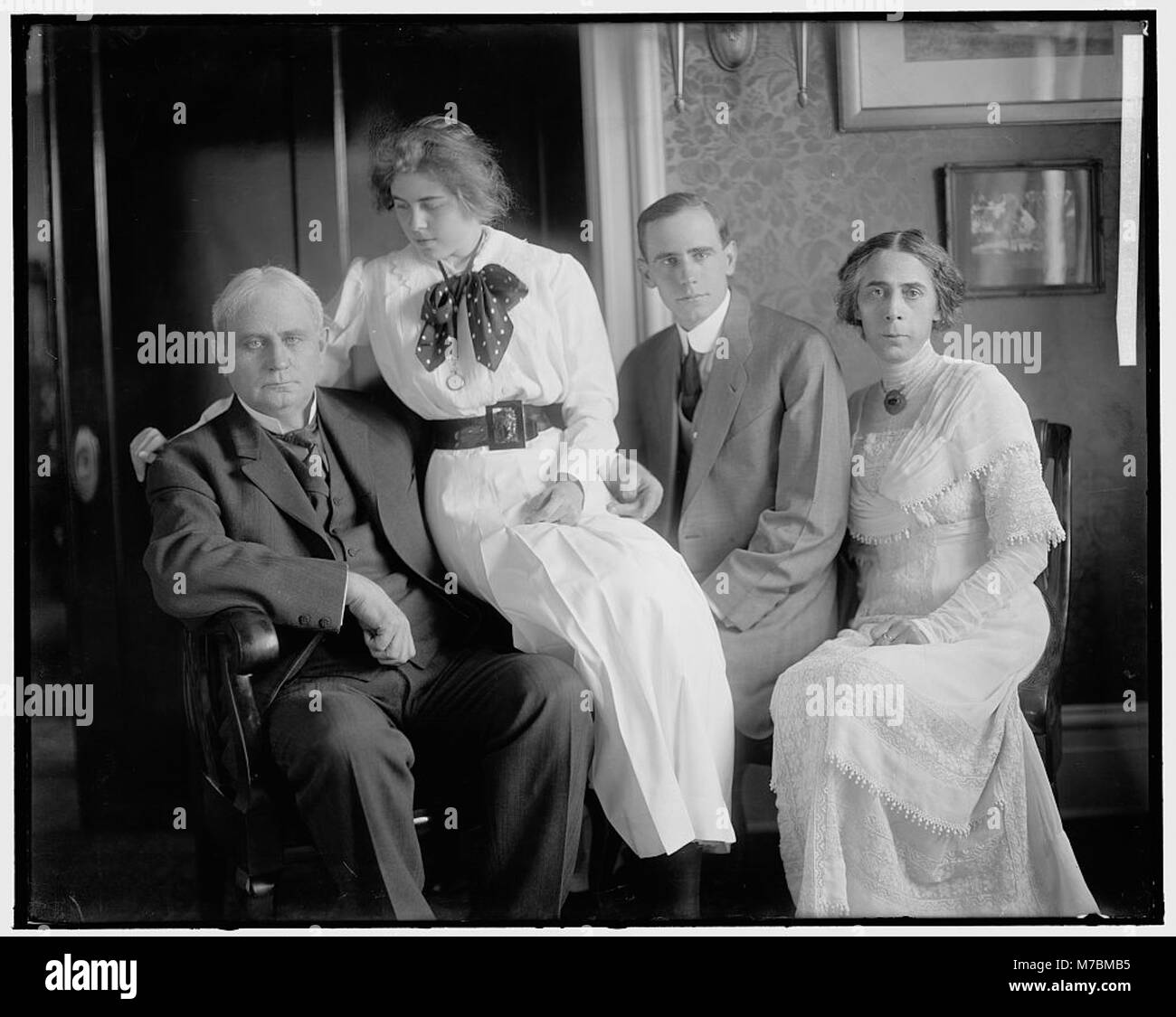A portrait of Champ Clark, an American politician who served as Speaker ...