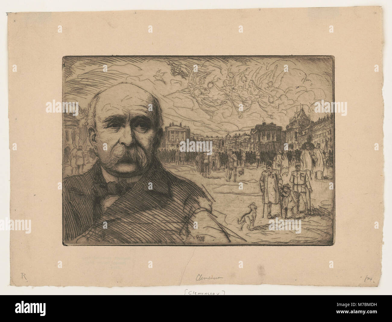 A portrait of Georges Clemenceau, the French statesman and prime ...
