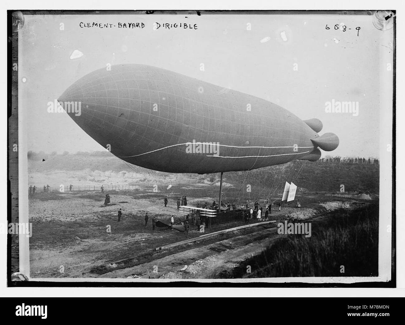 The Clement-Bayard dirigible, a French airship known for its pioneering ...