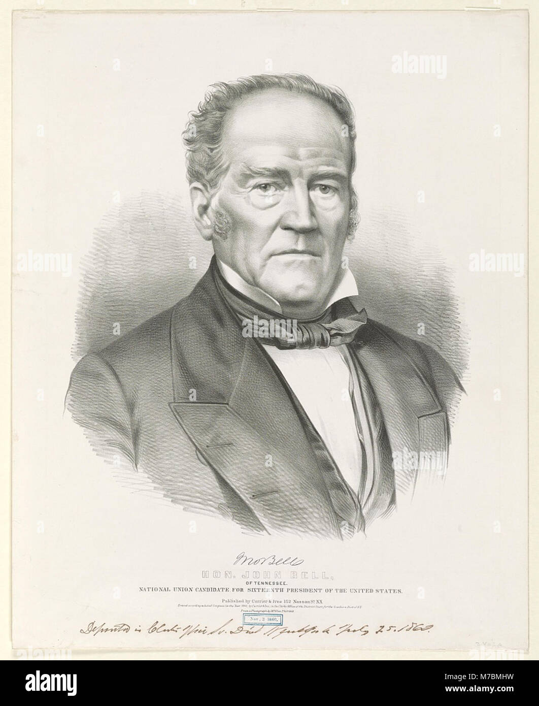 1860 u s presidential candidate john bell hi-res stock photography and ...