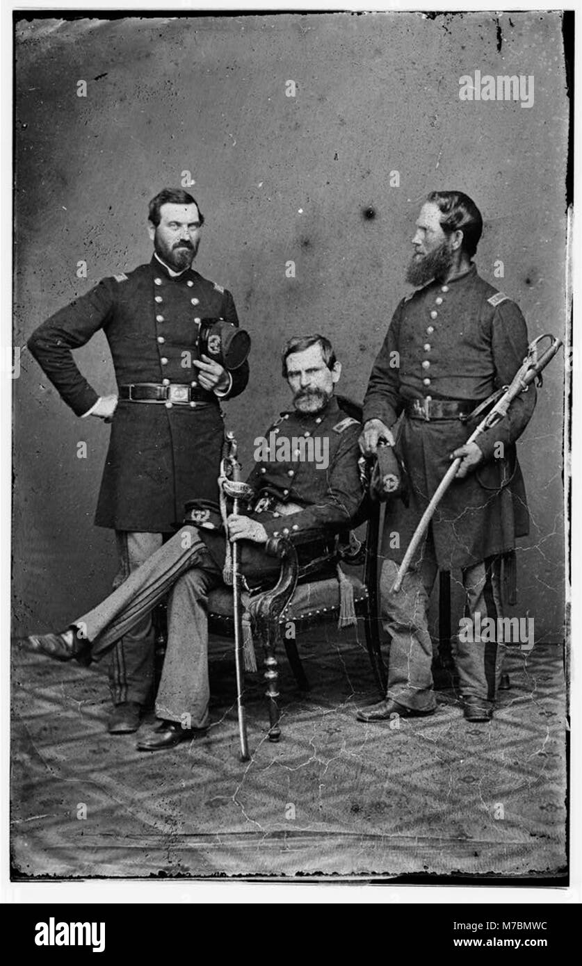 Portrait of Colonel G. Lyon, a commanding officer of the 8th New York ...