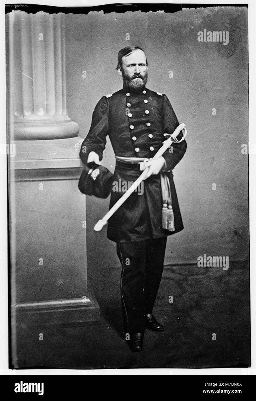 A photograph of Colonel J.M. Harlan, a leader in the 10th Kentucky ...