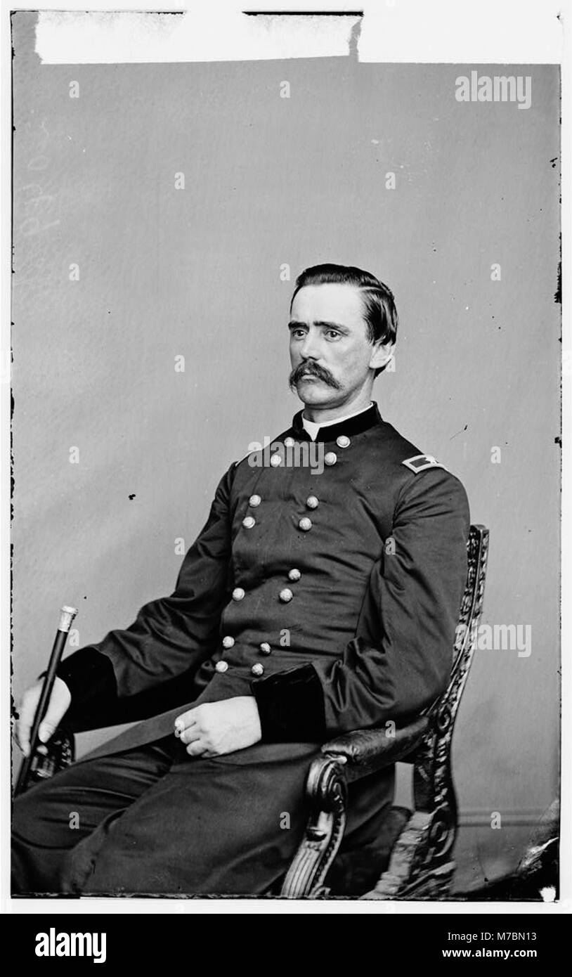 Portrait of Colonel J.M. Hedrick, a historical figure known for his ...