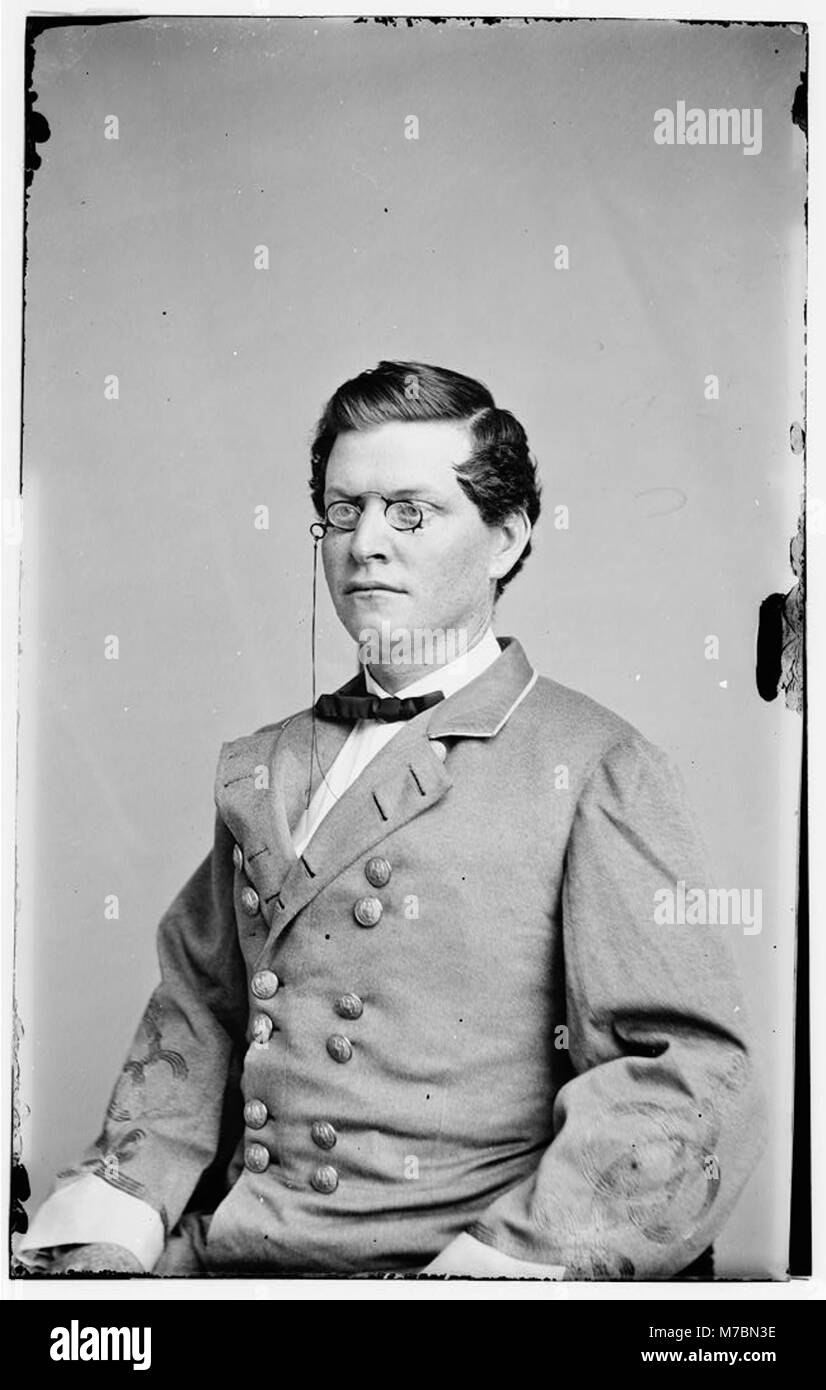 A portrait of Colonel M.S. Stokes, a military officer, captured in a ...