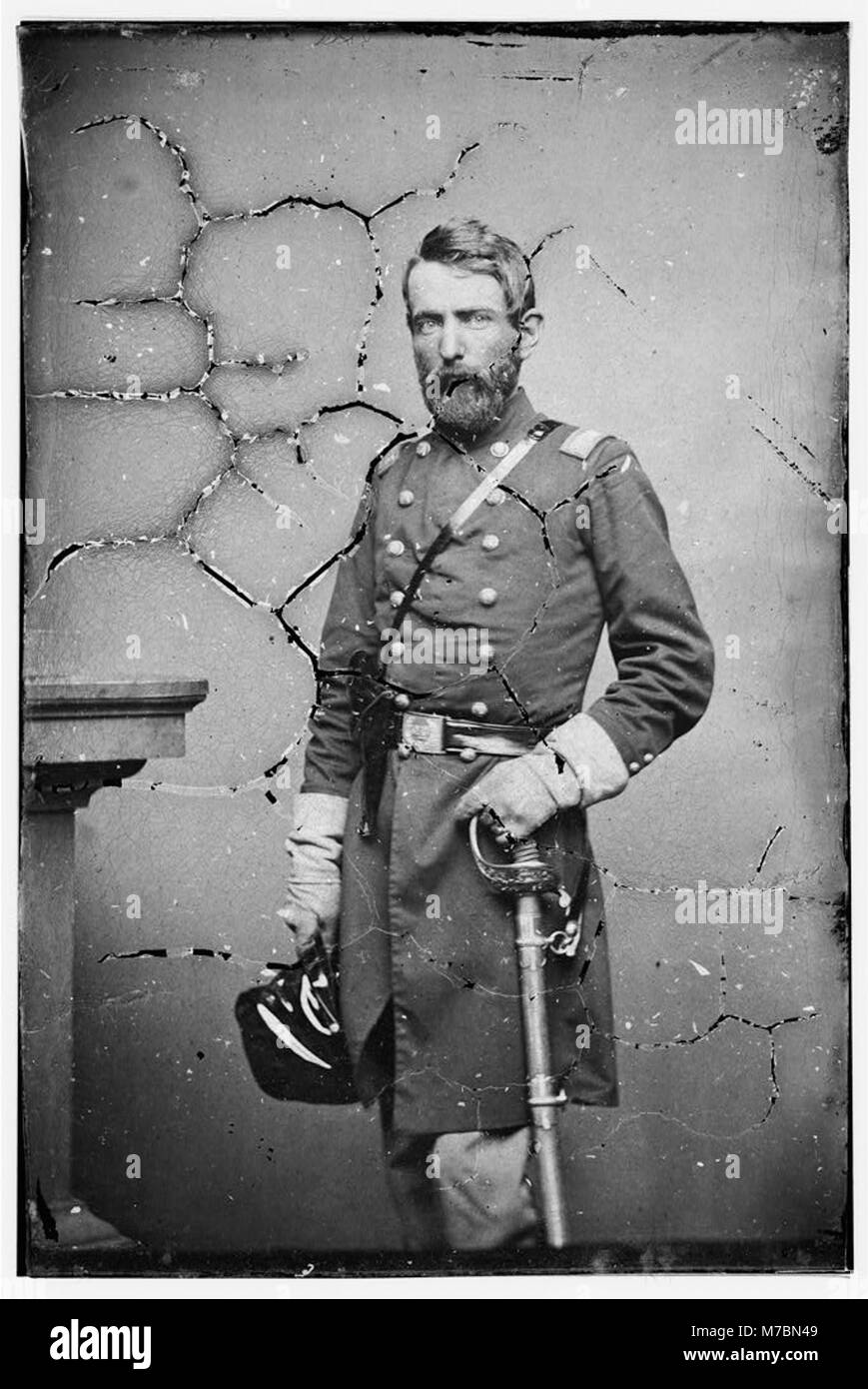 A portrait of Colonel Newton Lord of the 35th New York Infantry, a key ...