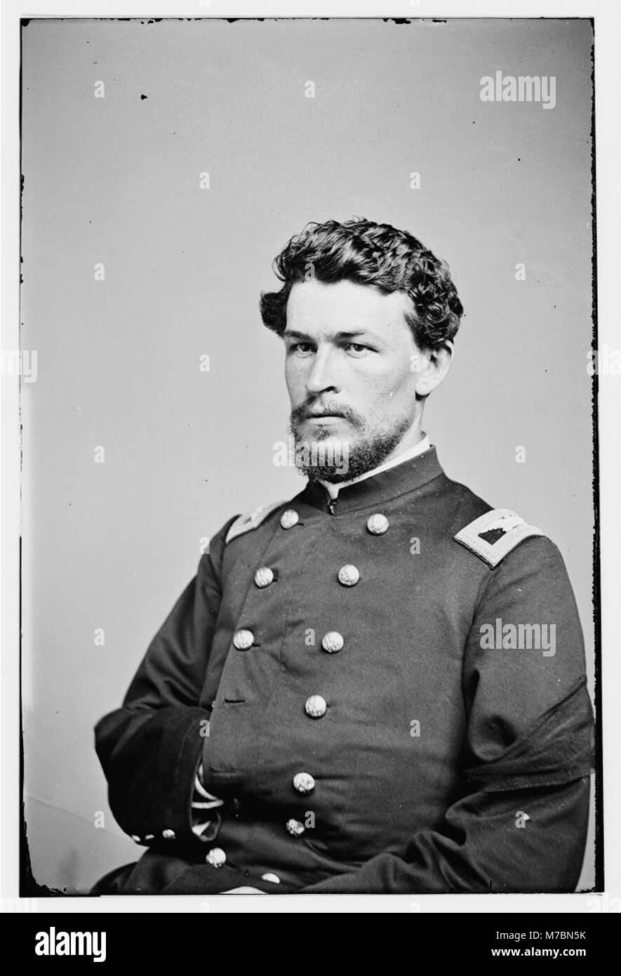 A portrait of Colonel S.M. Bailey, a leader in the 8th Pennsylvania ...