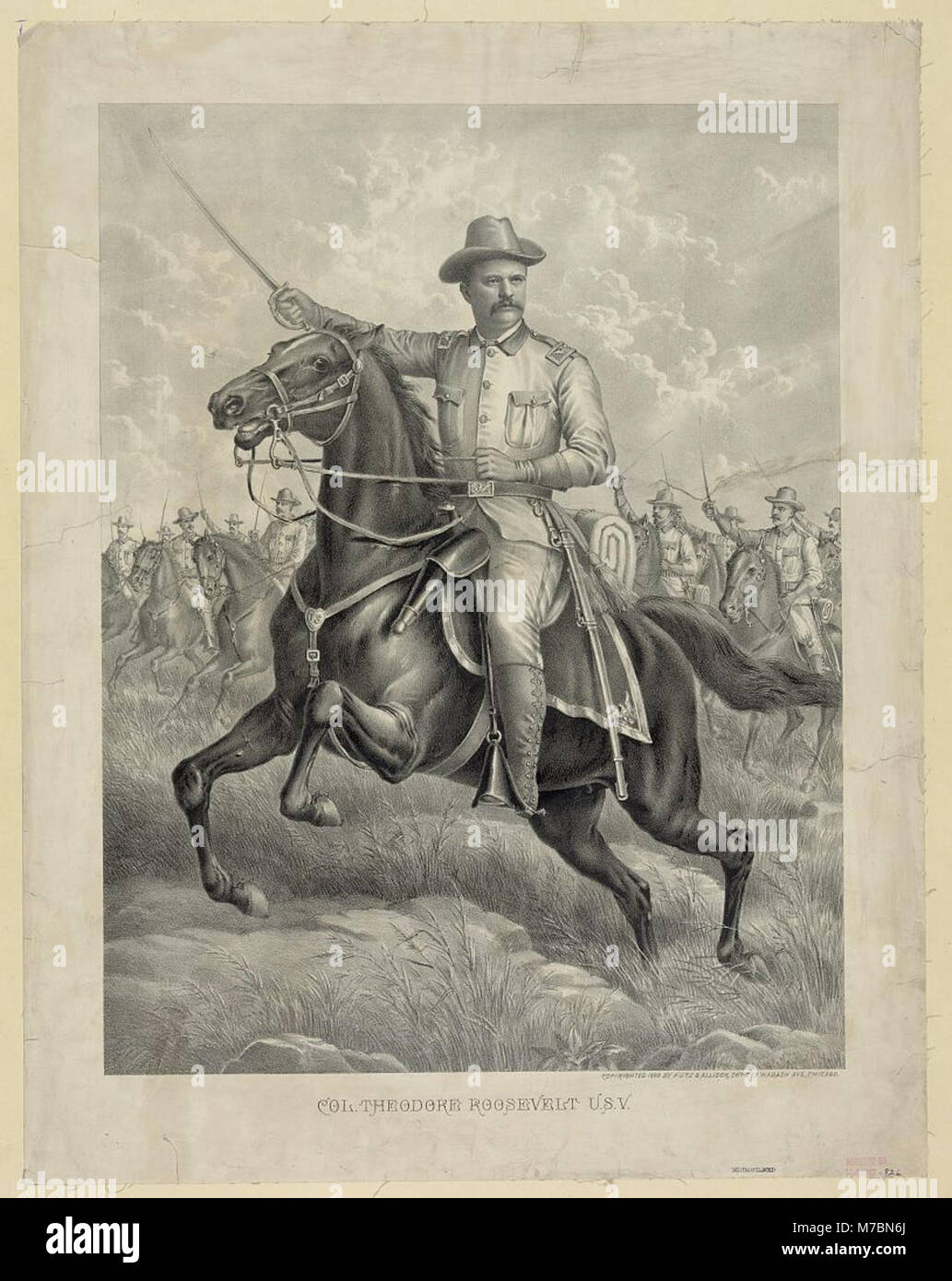 This photograph features Colonel Theodore Roosevelt, a key figure in ...