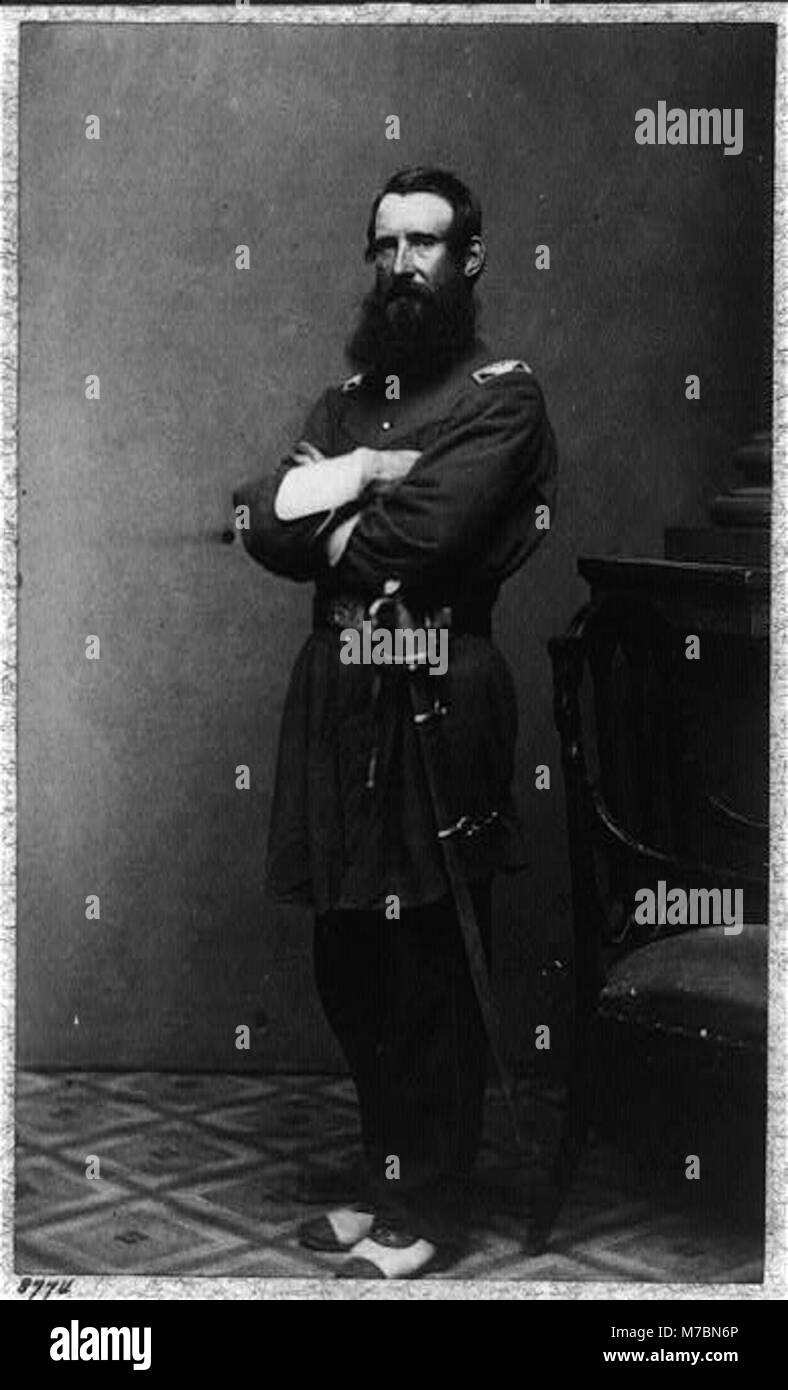 A full-length portrait of Colonel Thomas Cass, a leader of the 9th ...