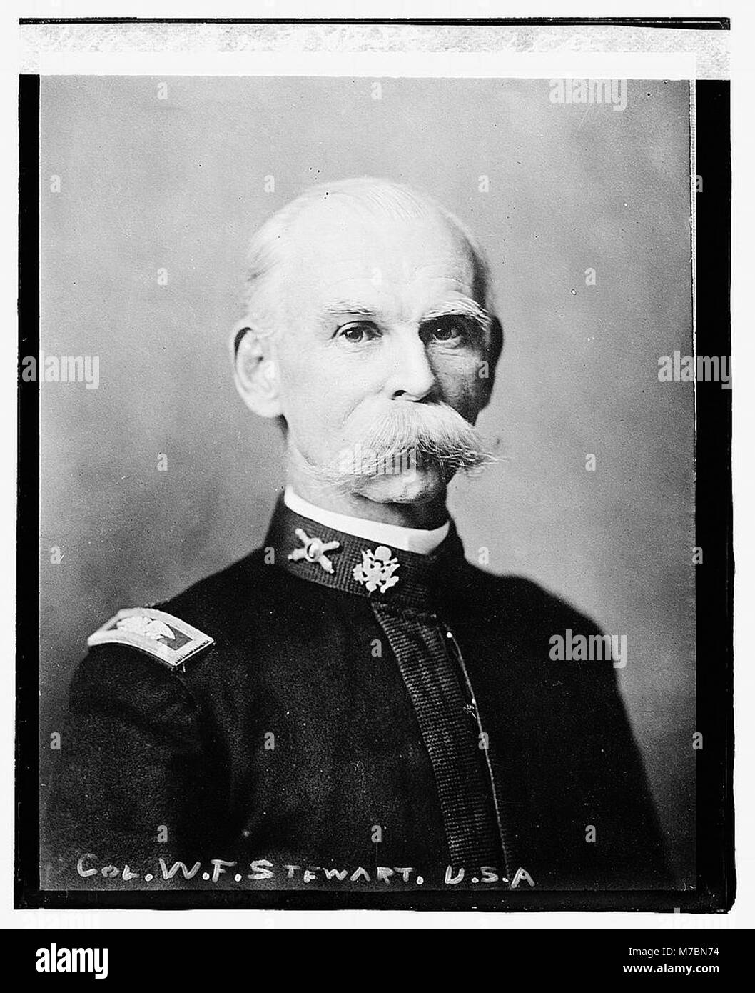 A formal portrait of Colonel W.F. Stewart, a U.S. Army officer ...