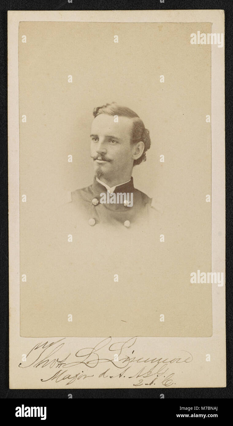 A portrait of Colonel Thomas Leonard Livermore in military uniform ...