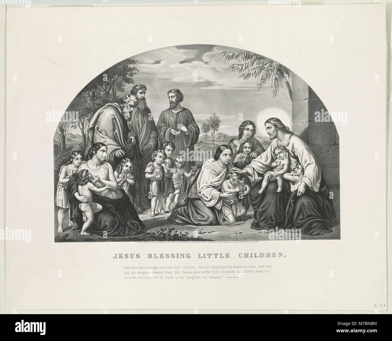 Jesus blessing the children hi-res stock photography and images - Alamy