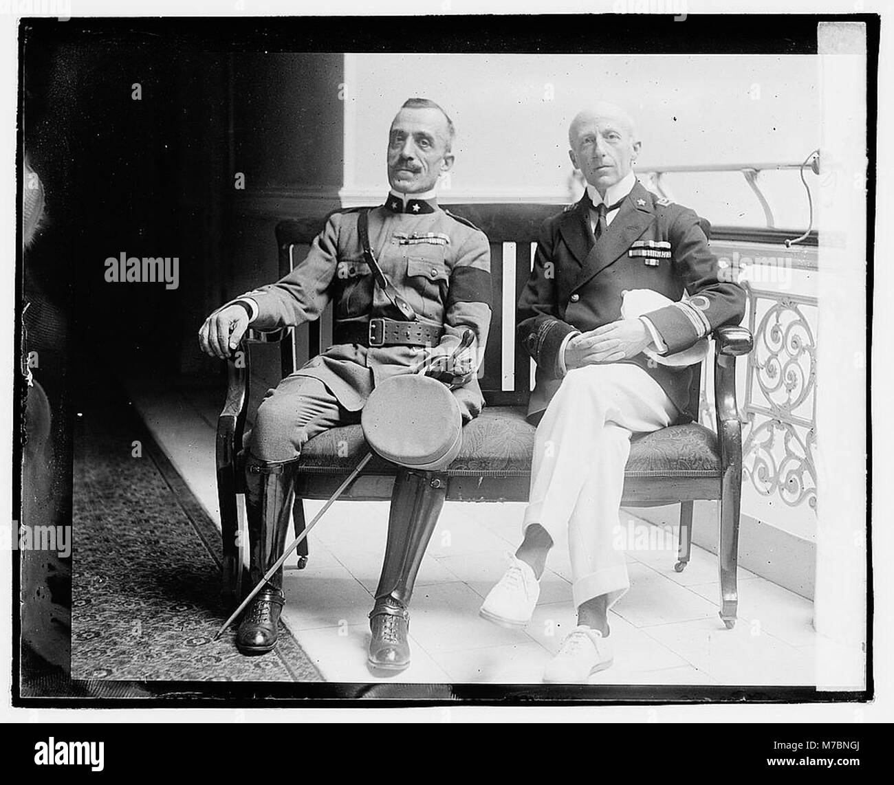 Commander Raineri and Colonel Bardeloni, captured in a formal military ...