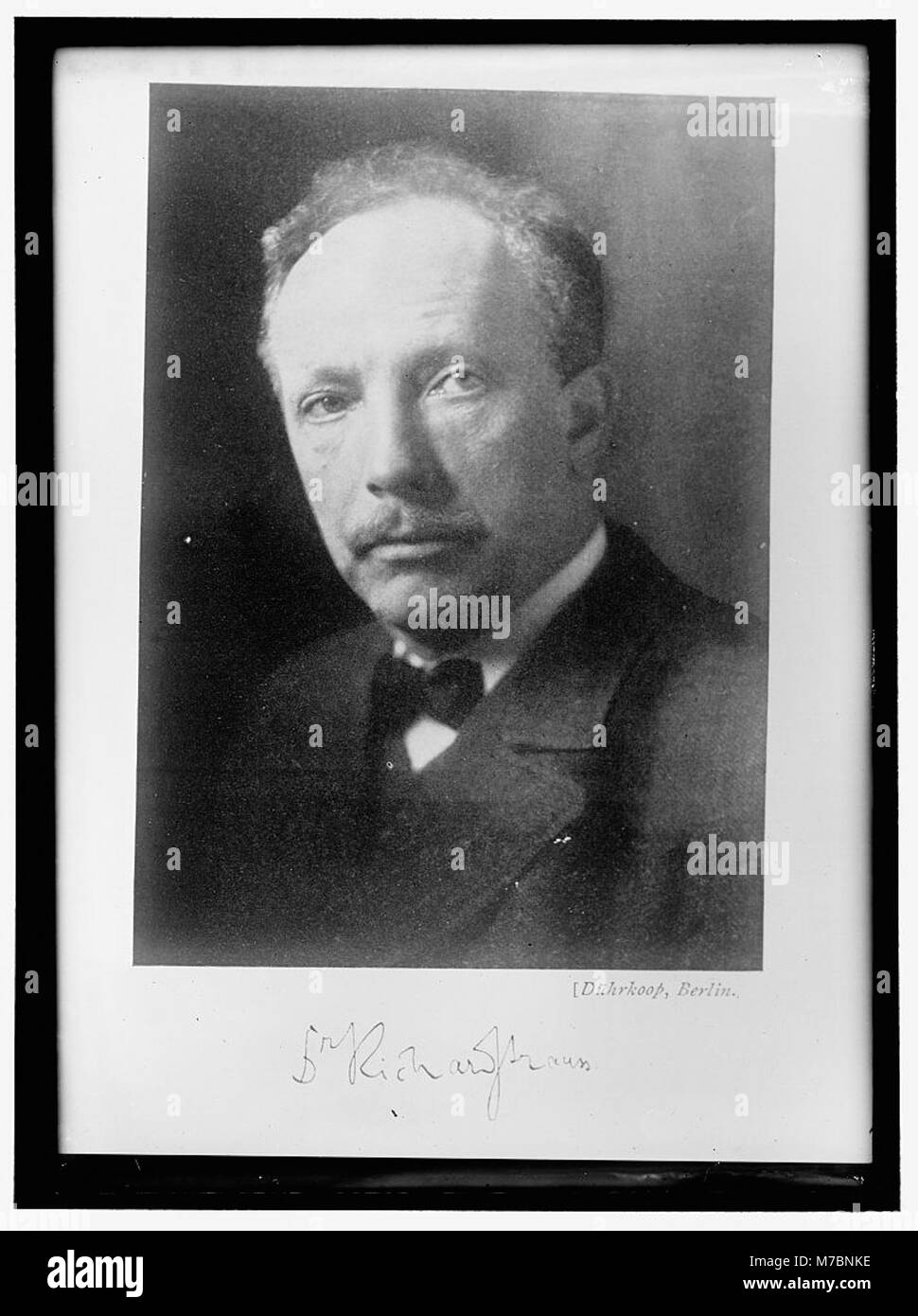 A portrait of composer Richard Strauss, a prominent figure in classical ...