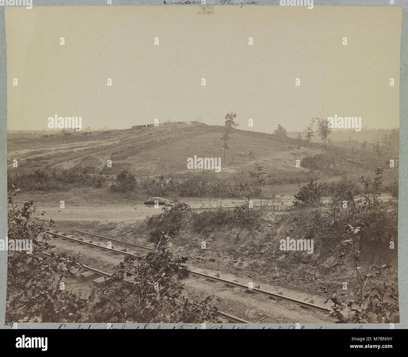 This image shows Confederate Fort G, the first fort south of the ...