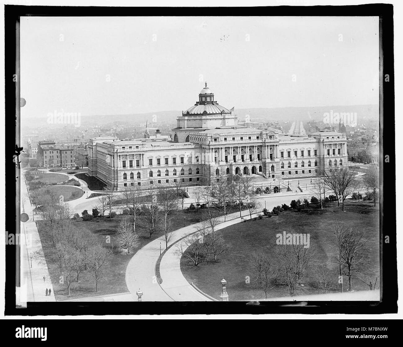 A photograph of the Congressional Library in Washington, D.C ...