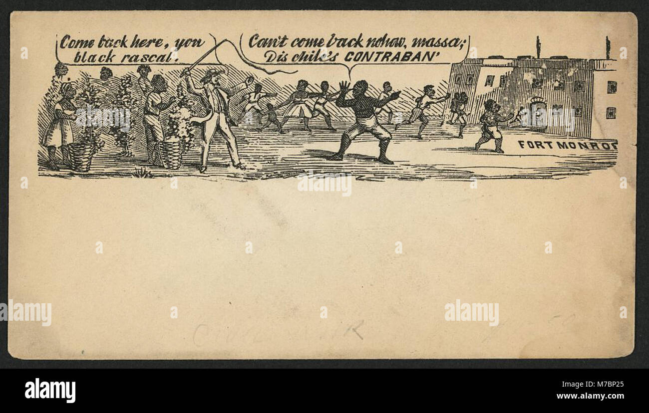 An image depicting contraband being held at Fortress Monroe, a ...