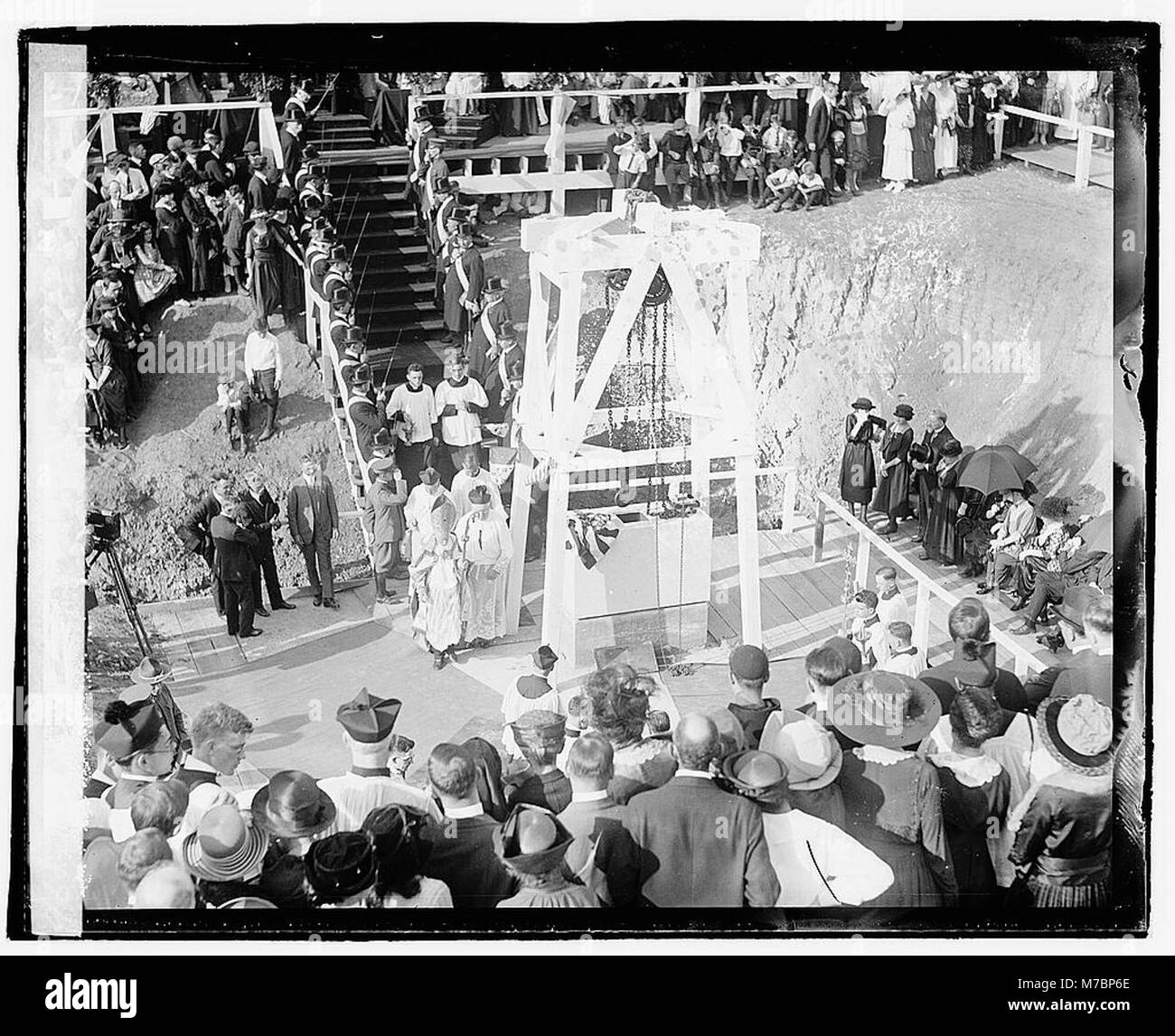The ceremony of laying the cornerstone at the Shrine of the Immaculate ...