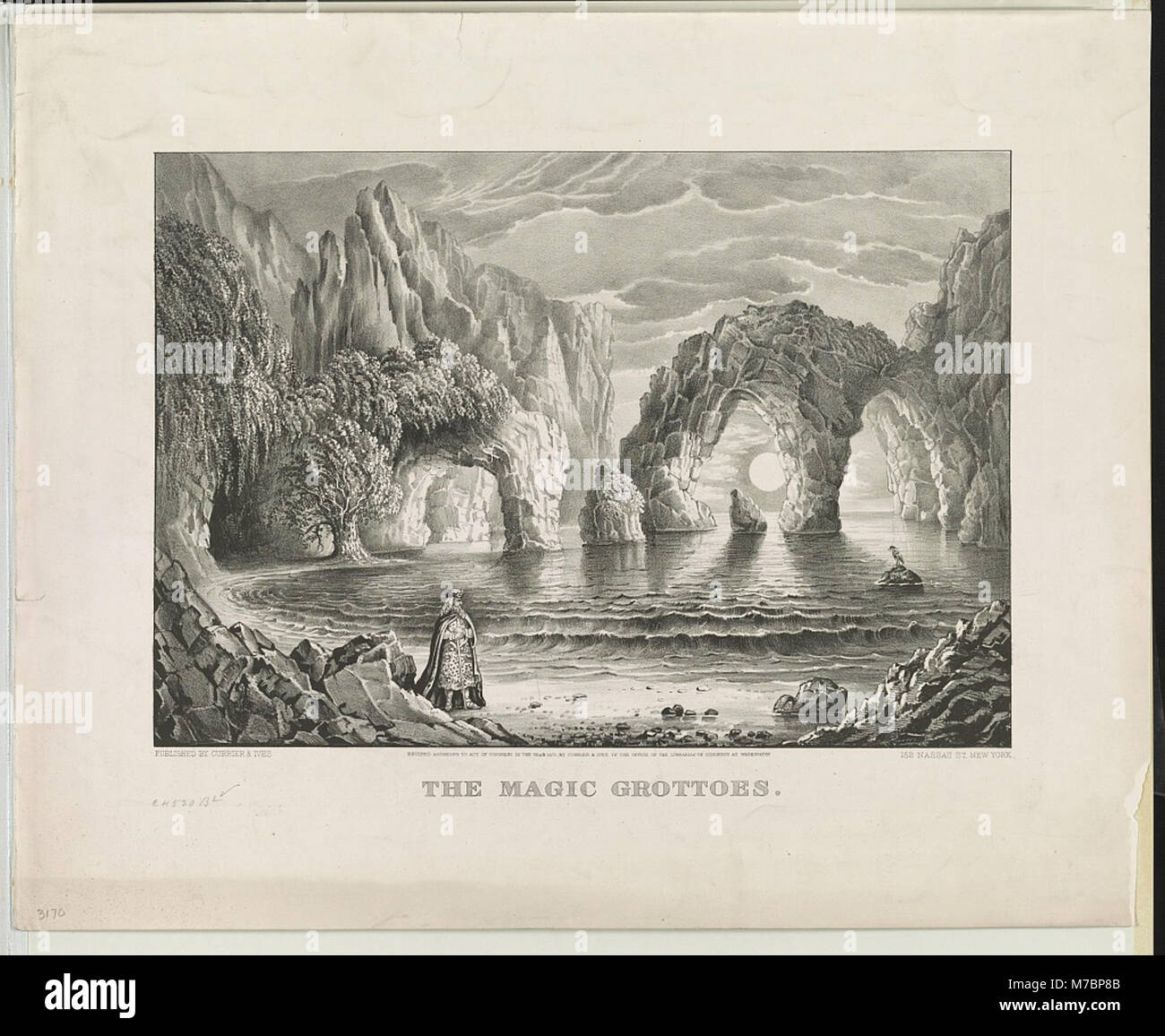 A scenic photograph of the Magic Grottoes, a natural limestone ...