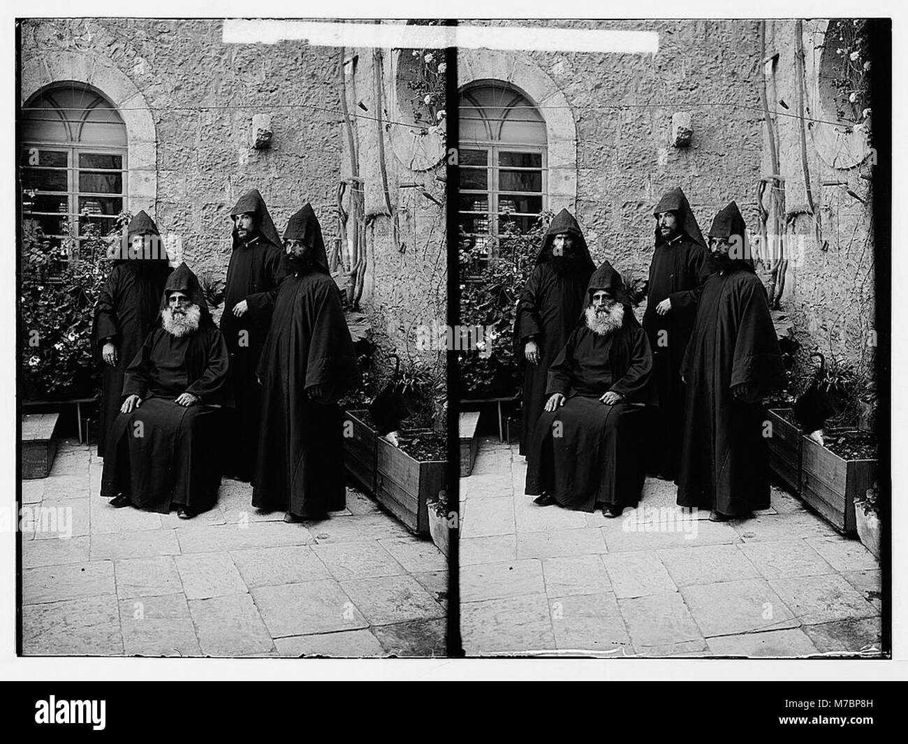 A photograph of Armenian priests in traditional costumes, showcasing ...