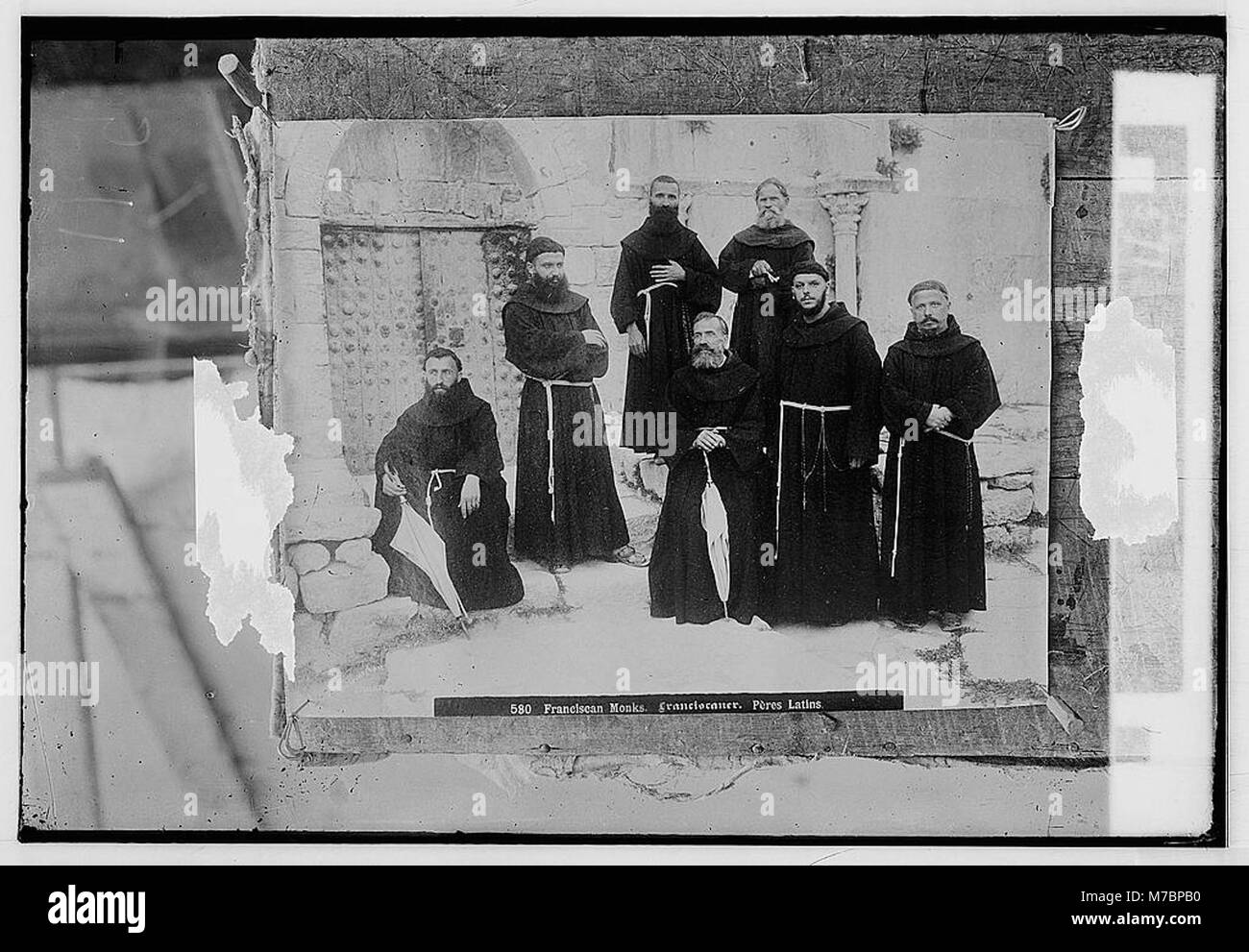 A depiction of Franciscan friars in traditional costumes, showcasing ...