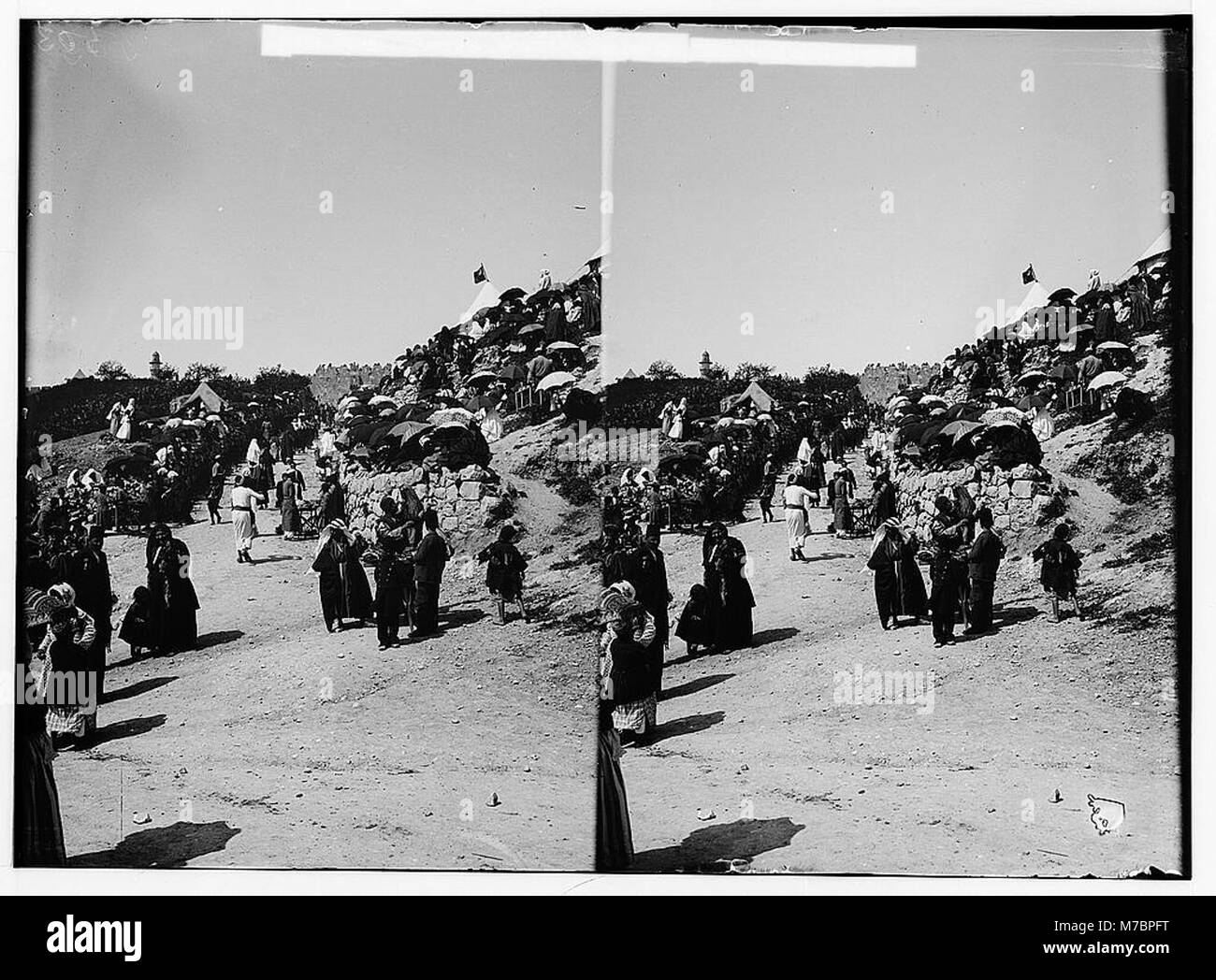 This image depicts women participating in a procession at Neby Mousa ...