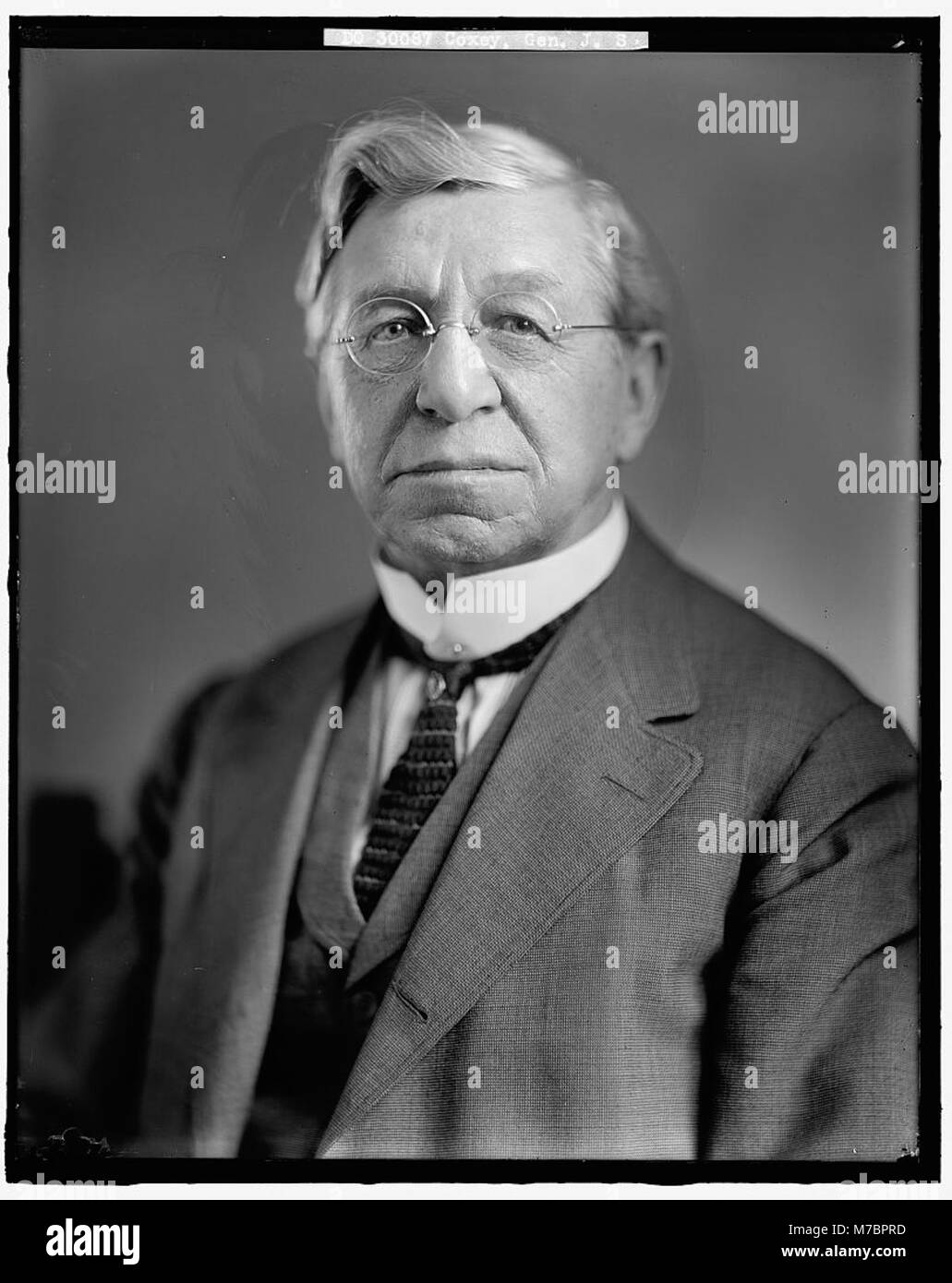 Portrait of General Jacob S. Coxey, a prominent figure in the 19th ...