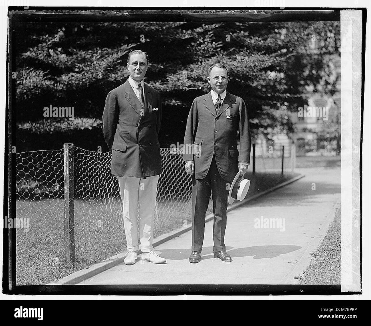 A historical photograph of President Franklin D. Roosevelt and ...