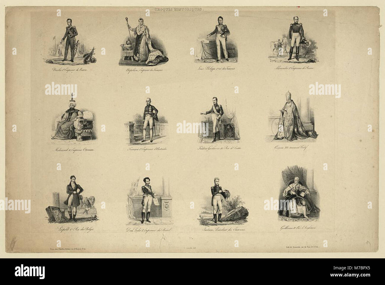 A collection of historical sketches, showcasing various scenes and ...