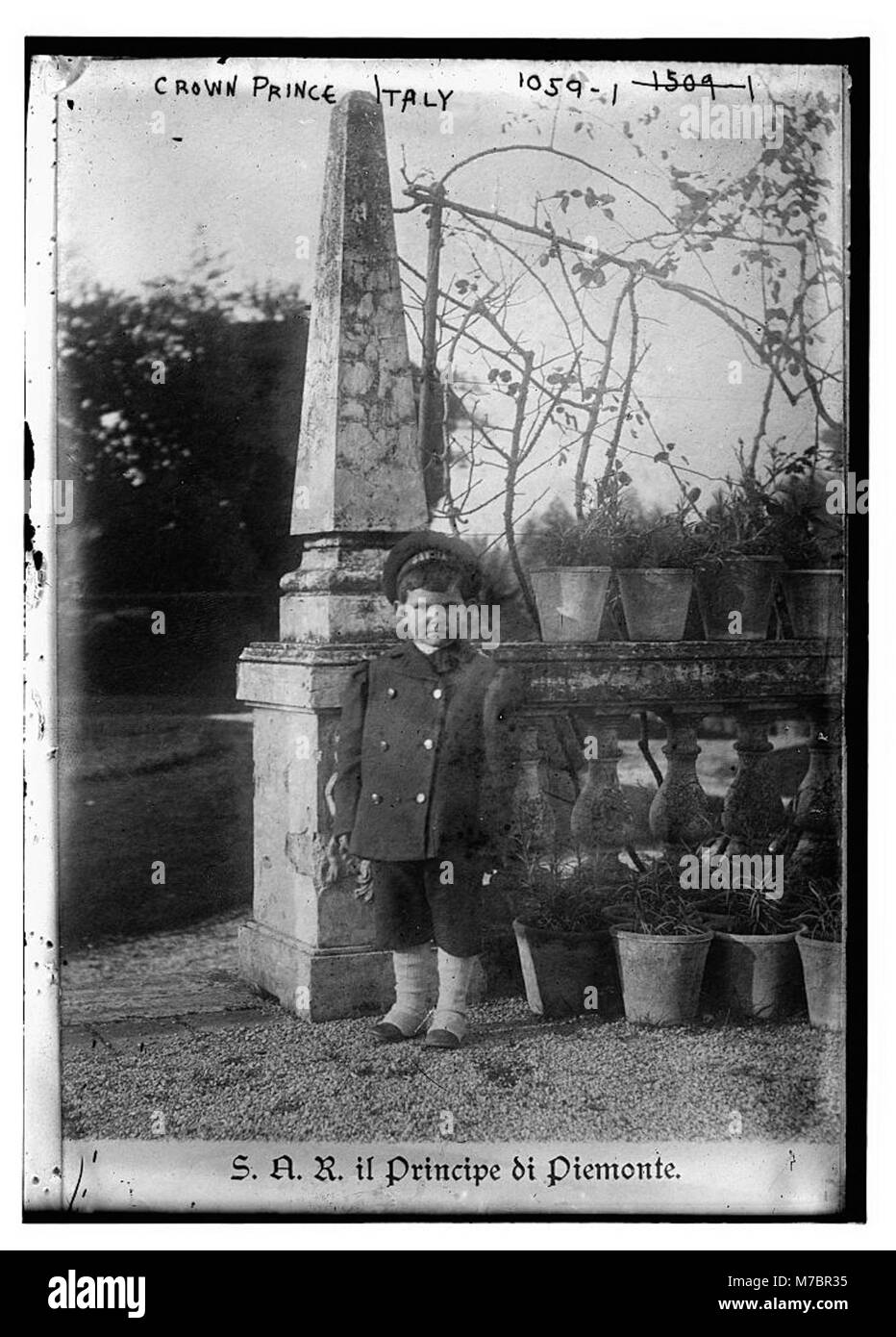 A portrait or image of the Crown Prince of Italy, possibly from a ...