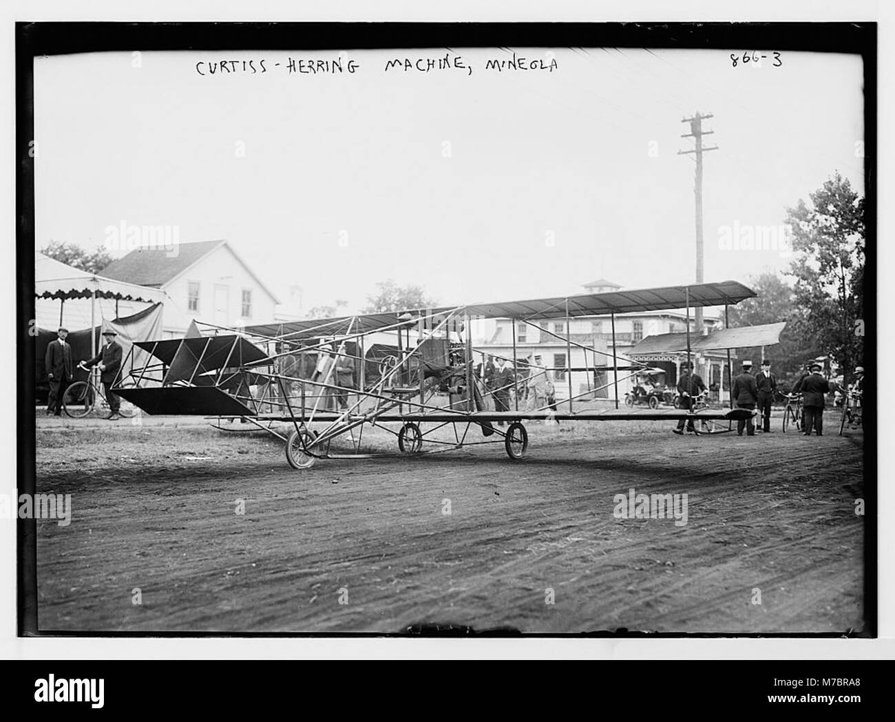 The Curtiss-Herring flying machine, a notable early aviation experiment ...