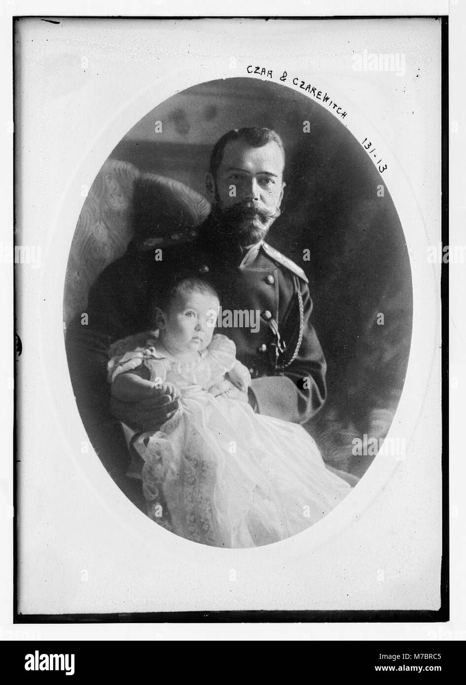 A cameo portrait of the Czar and Czarewitch, depicting the royal ...