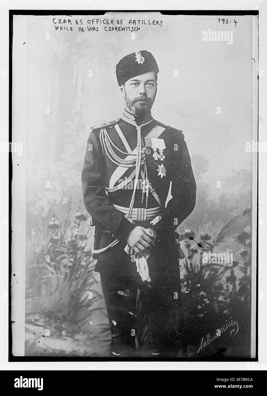 A portrait of the future Czar, depicted as an officer of Artillery ...