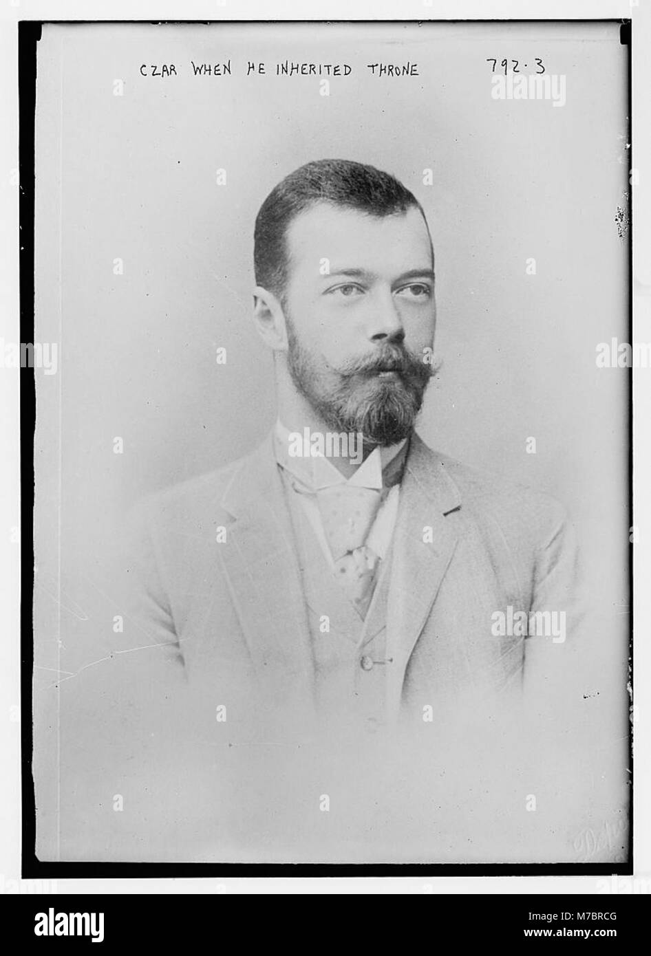 The photograph depicts a young Czar at the age when he inherited the ...