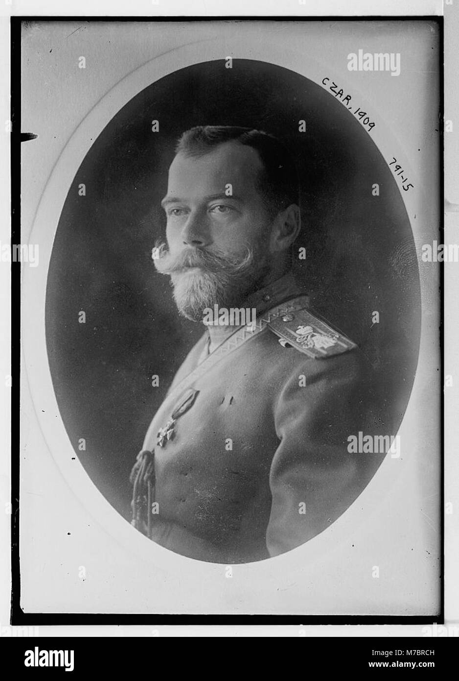A portrait or image of the Czar, likely referring to a Russian monarch ...