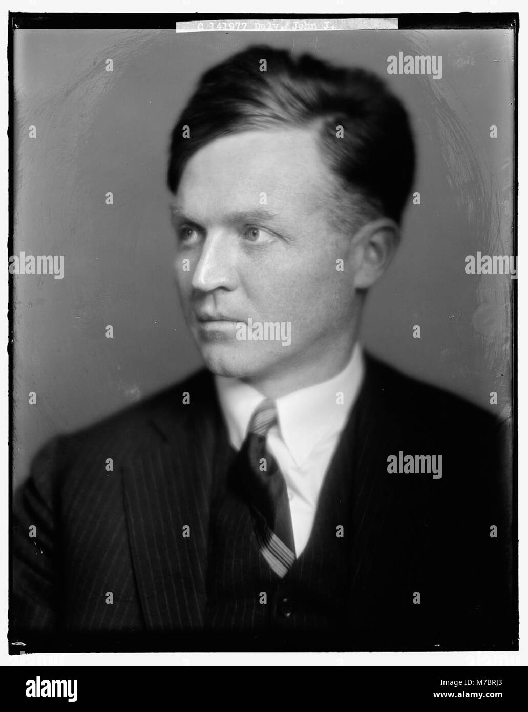 Portrait of John J. Daly, a prominent figure. The image captures his ...