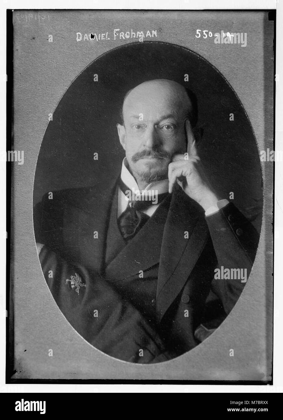 A portrait of Daniel Frohman, an influential American theater producer ...