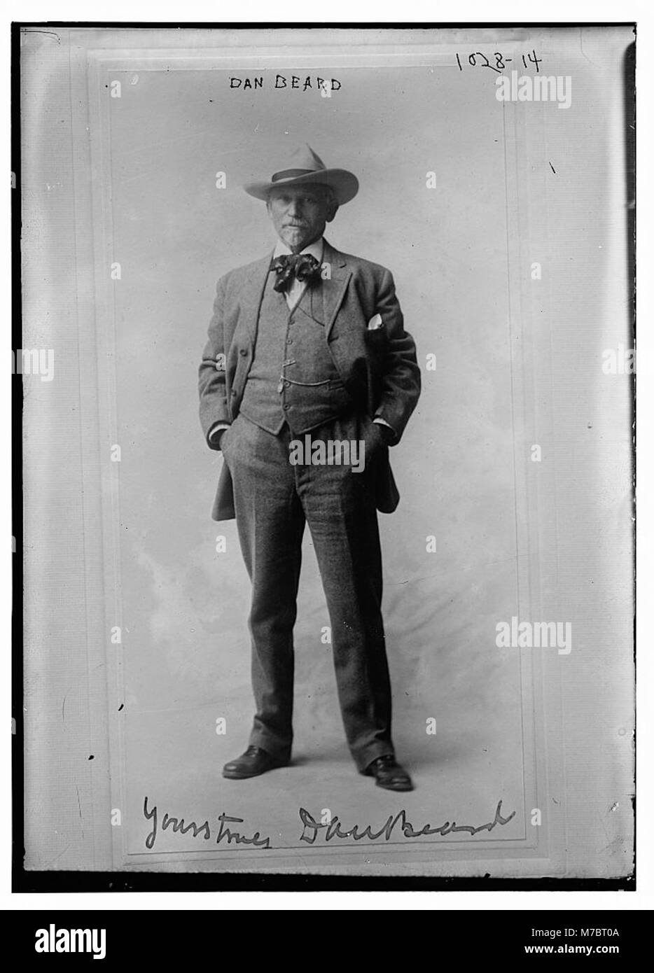 Dan Beard, a prominent American illustrator, author, and outdoor ...