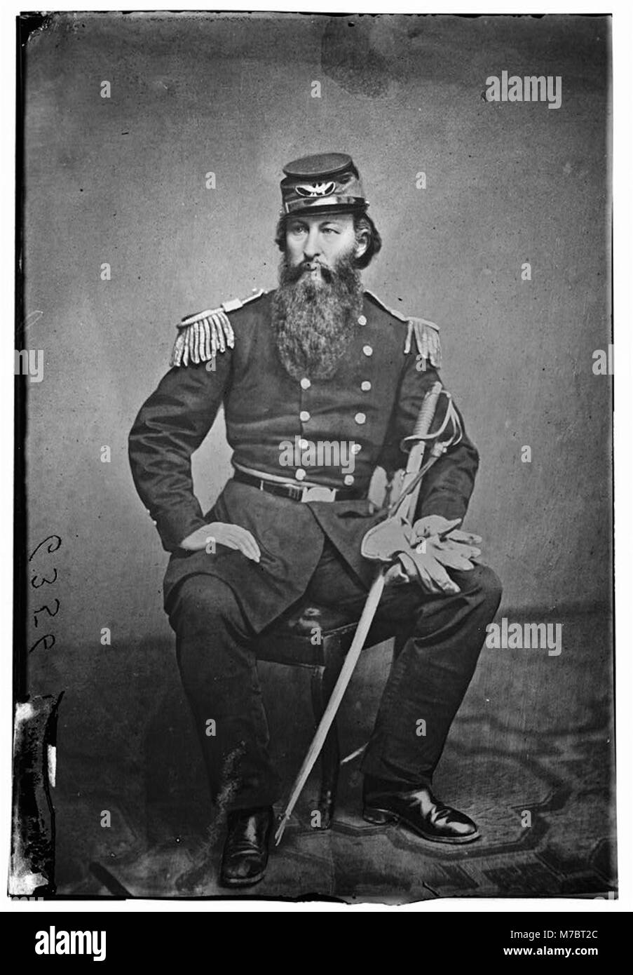 A formal portrait of Colonel David A. Enyart of the 1st Kentucky ...