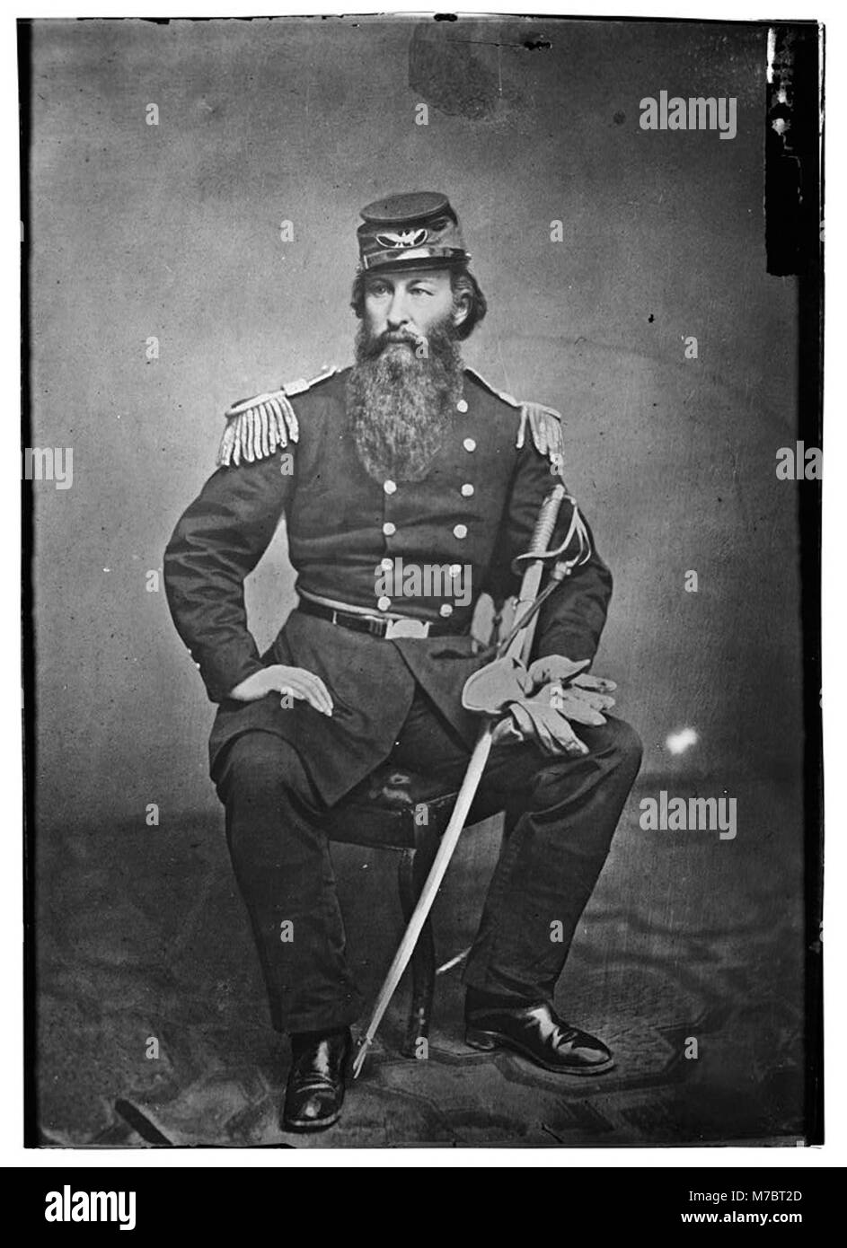 A portrait of Colonel David A. Enyart of the 1st Kentucky Regiment ...