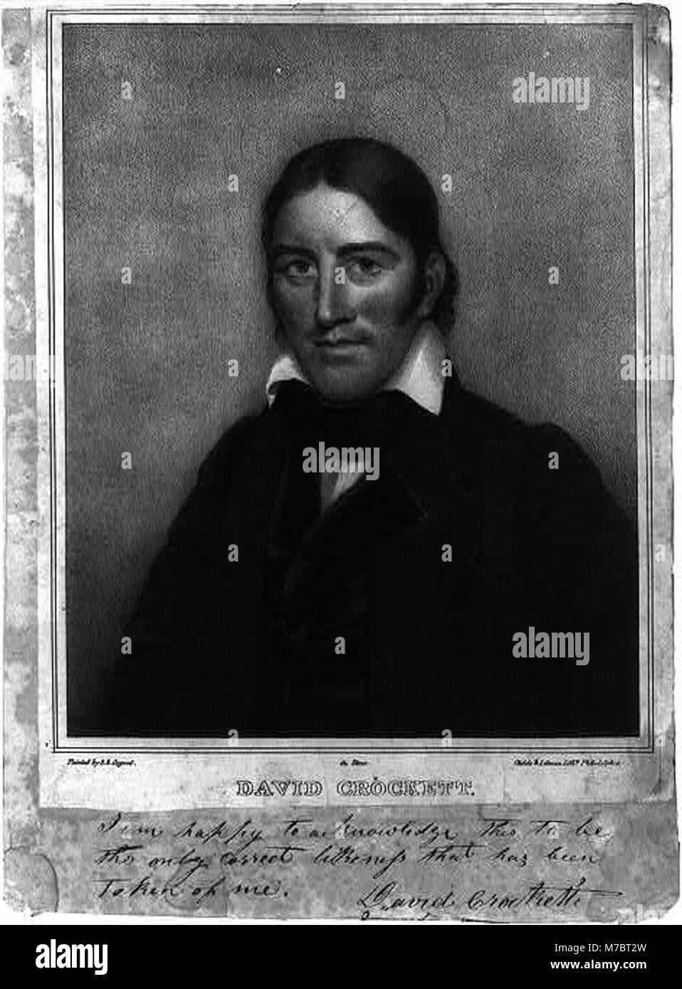 David Crockett, a prominent American folk hero and frontiersman, is ...