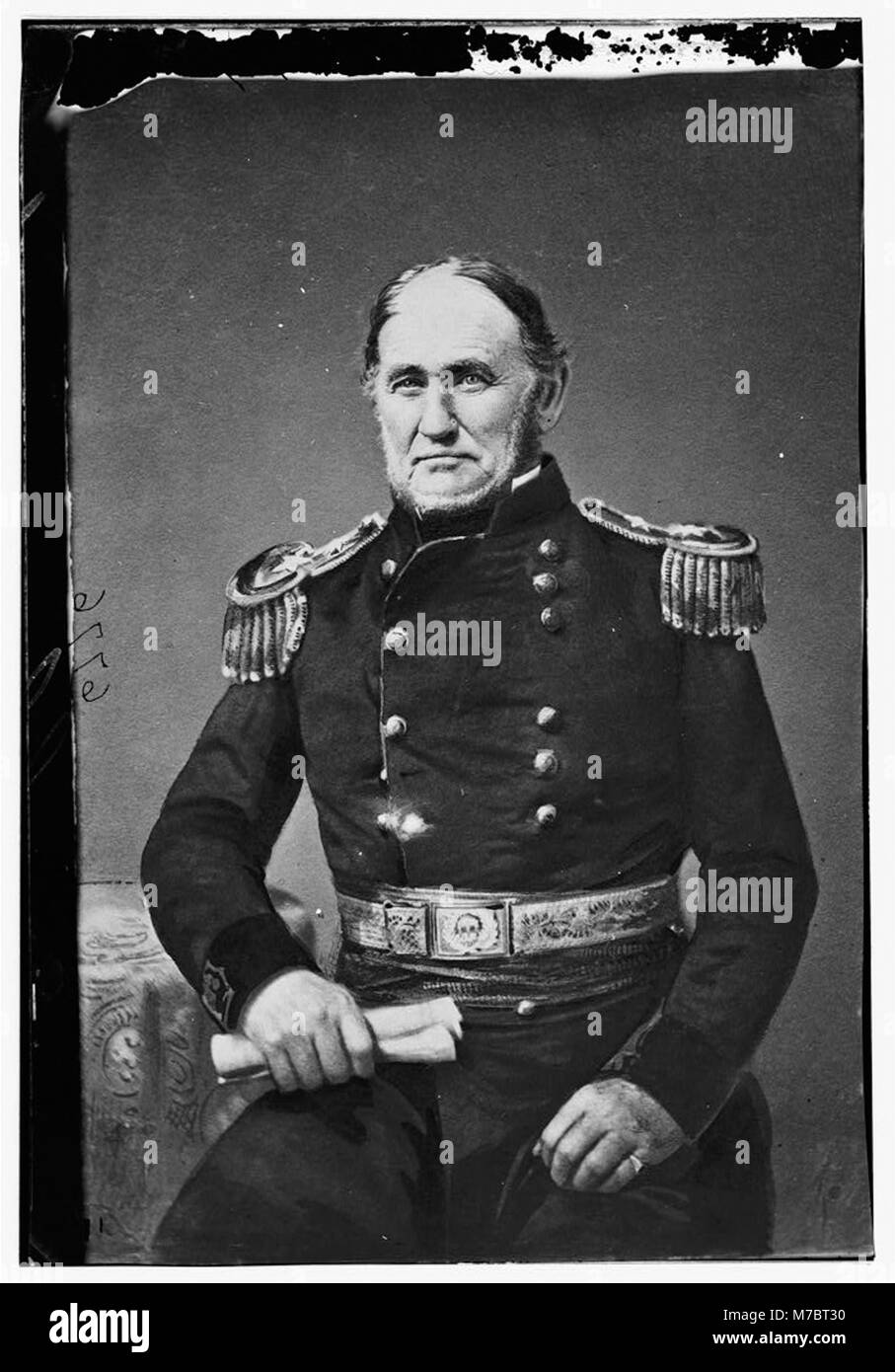 A portrait of David E. Twiggs, a prominent military figure in U.S ...