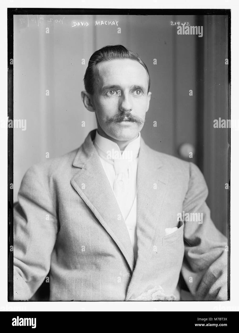 A portrait of David MacKay, likely a notable individual in American ...